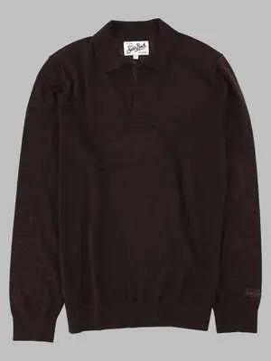 MC2 SAINT BARTH Merino Wool Sweater - Brown