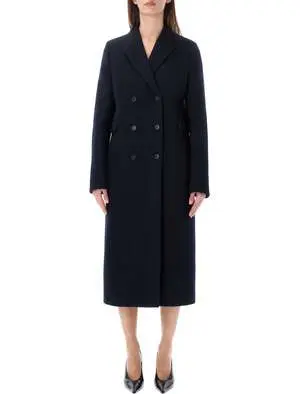 Prada Long Double-breasted Coat