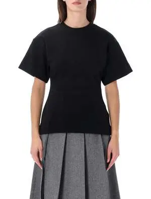 LA PISCINE Fitted Short Sleeve T-shirt - Nero