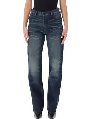 TOM FORD High-rise Straight-leg Jeans - Blu