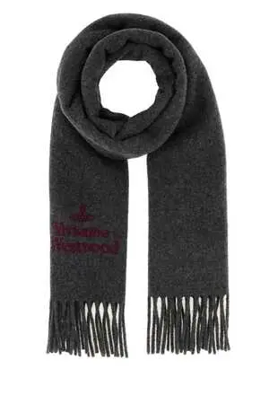 VIVIENNE WESTWOOD Wool Scarf - Grey