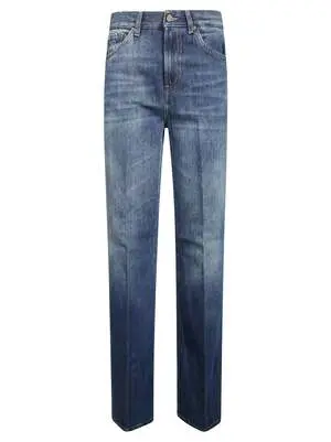 DONDUP Amber Wide-leg 5-pocket Jeans - Blu