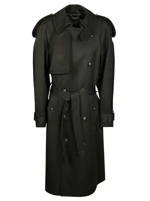 Victoria Beckham Mini Trench Jacket In Virgin Wool