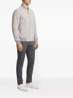 Herno Suede Bomber Jacket
