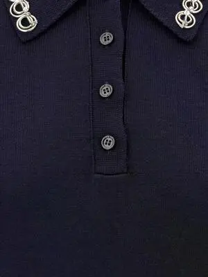 Iceberg Embellished-collar Polo-neck Sweater
