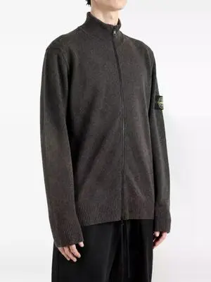 Stone Island Logo-patch Zip-up Cardigan