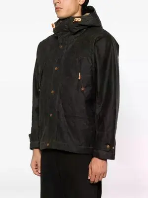 CECCARELLI Hooded Waxed-cotton Jacket