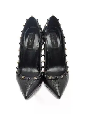 Valentino Garavani Rolling Rockstud Leather Pumps
