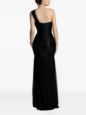 IMROSKA One-shoulder Pleated Dress