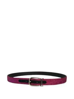 Dolce & Gabbana Glitter-effect Buckle Belt - Pink