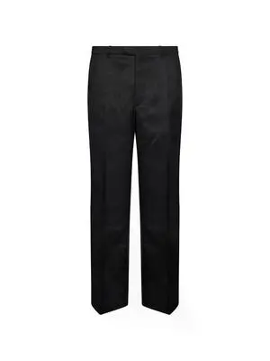Casablanca Jacquard-monogram Tailored Trousers - Black