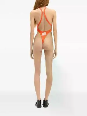 JEAN PAUL GAULTIER Gingham-print High-cut Swimsuit
