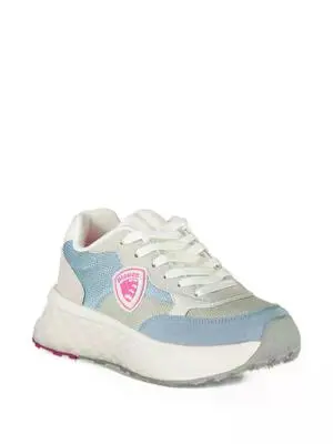 BLAUER. Panelled Logo-patch Sneakers