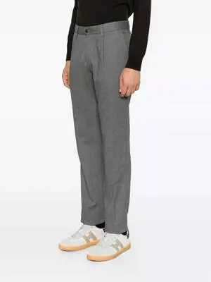 Incotex Herringbone-pattern Pleated Trousers