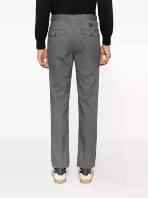 Incotex Herringbone-pattern Pleated Trousers