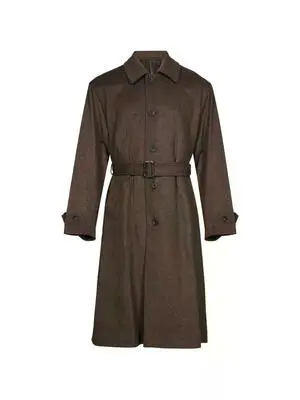 SSSTEIN Belted Button-up Coat - Brown