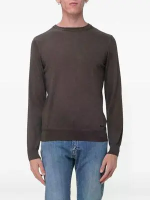 BROOKSFIELD Button-fastening Shawl-collar Sweater