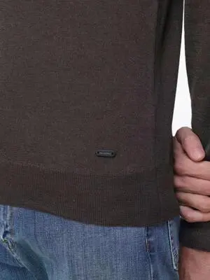 BROOKSFIELD Button-fastening Shawl-collar Sweater