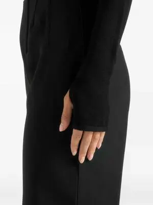 Manière De Voir Honor In Wool-blend Turtleneck Knit Bodysuit