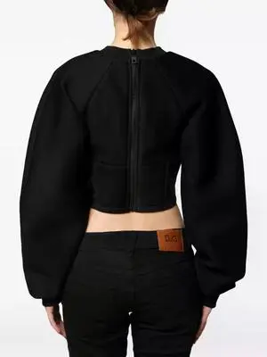 Philosophy Di Lorenzo Serafini Corset-style Cropped Sweatshirt