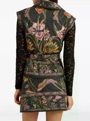 MARIE OLIVER Bowie Floral-print Quilted Vest