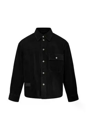 WOOYOUNGMI Faded-effect Corduroy Shirt - Black