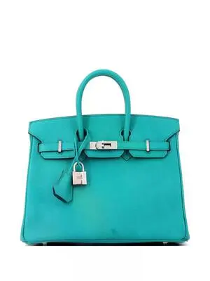 Hermès Birkin Handbag Epsom With Palladium Hardware 25 Tote Bag - Blue