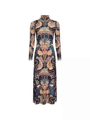 MARIE OLIVER Paxton Paisley-print Maxi Dress - Blue