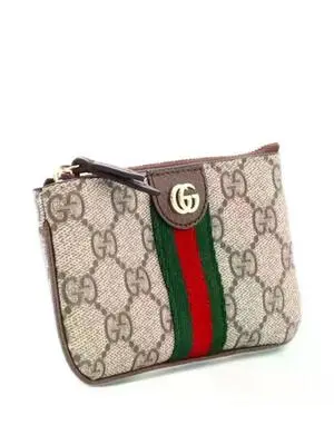 Gucci Ophidia Key Case Gg Coated Canvas Pouch