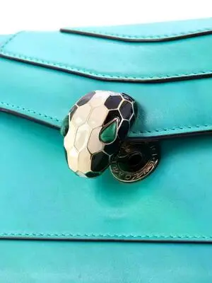 BVLGARI Serpenti Forever Shoulder Bag Leather Small Crossbody Bag
