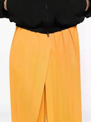 Issey Miyake Edge Ensemble Pleated Cropped Trousers