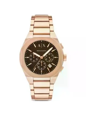 Armani Exchange Sync Chronograph 42mm Watch - Brown