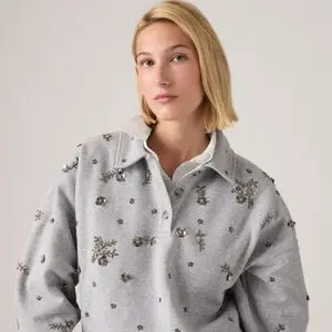 LEVI'S Vintage Embellished Polo Sweatshirt