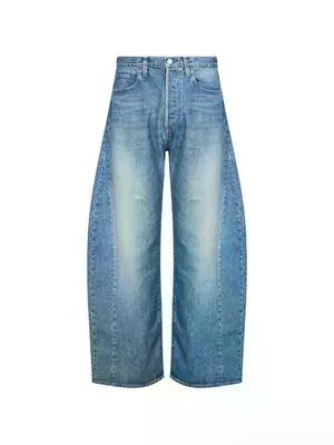 SSSTEIN Panelled Faded-effect Jeans - Blue