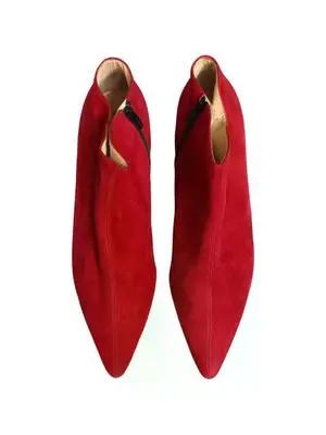 Dolce & Gabbana X Sergio Rossi Suede Pointed-toe Ankle Boots