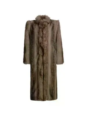 DUCIE Betty Faux-fur Coat - Neutrals