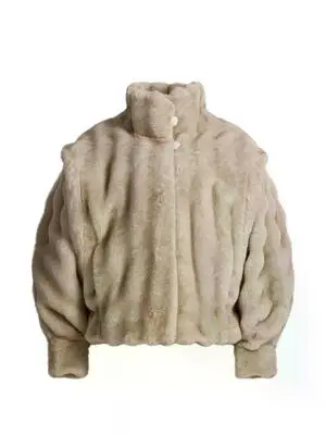 DUCIE Katja Faux-fur Jacket - Neutrals