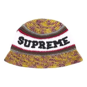 Supreme Ss26 Knit Logo Crusher - Yellow