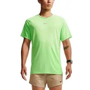 Nike Stride Aero-fit T-shirt 'volt Light Silver