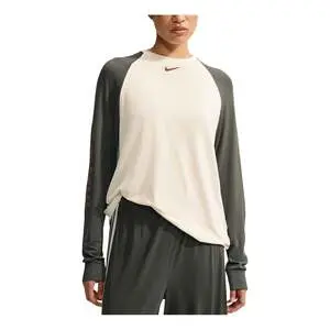 Nike X Skims Stretch Knit Long-sleeve Top 'ecru Boulder - Ecru/boulder