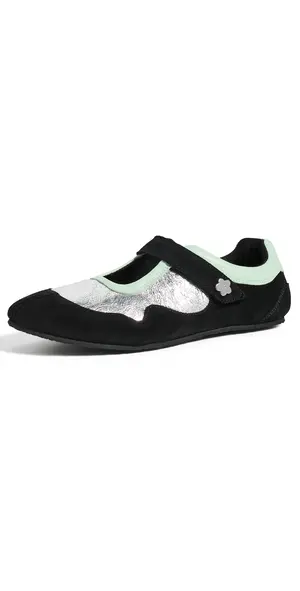 Cecilie Bahnsen Cosmo Sneakers - Black/silver/mint