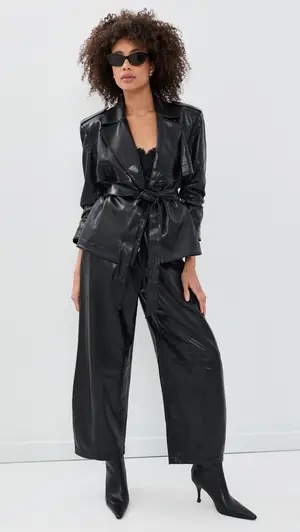 Cinq À Sept Vegan Leather Brooks Pants