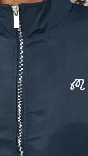 MALBON Delphine Script Bomber Jacket - Navy