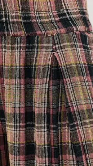 Free People Moonflower Plaid Balloon Pants