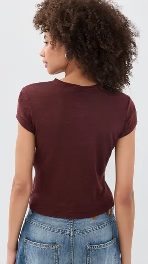 IRO PARIS Sybel Linen Tee