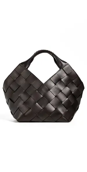 Dragon Diffusion Botteghe Hand Held Bucket Bag - Dark Brown