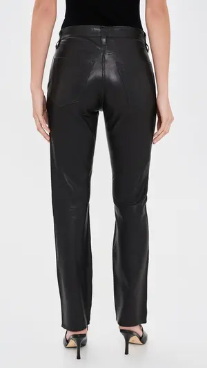 Citizens Of Humanity Savannah Cigarette Lambskin Leather Pants