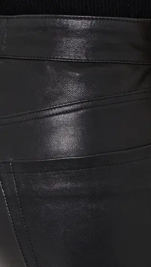 Citizens Of Humanity Savannah Cigarette Lambskin Leather Pants