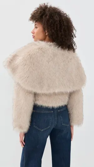 HOUSE OF SUNNY Gaia Faux Fur Jacket