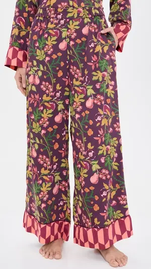 PRINTFRESH Pomme & Poire Satin Soho Pajama Set